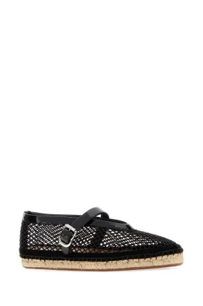 Alaia Fishnet Espadrille Espadrilles - Black