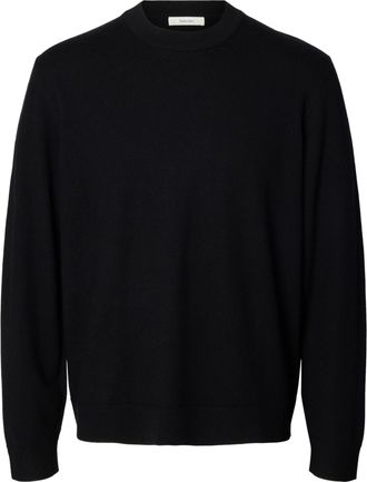Selected Slhtray Merino Brushed Relaxed Crew Noos