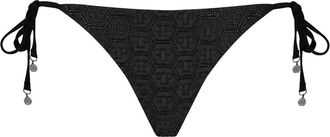 Philipp Plein Slip Monogram - Femme - Maillots de bain - Noir - Taille: 42 FR