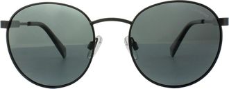 Polaroid Round Unisexe Black Dark Grey Polarise Lunettes de soleil