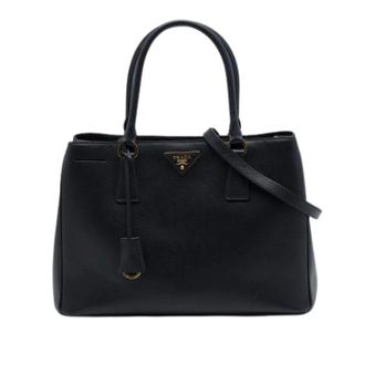 Prada Sacoche Saffiano Galleria Pre-owned - Femme - Pre-owned - Noir - Taille: ONE Size