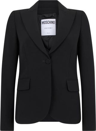 Moschino Veste &agrave; un bouton - Femme - Vestes - Noir - Taille: 36 FR