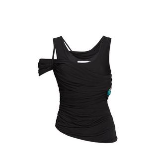 CHRISTOPHER ESBER Top en jersey avec ch&acirc;le