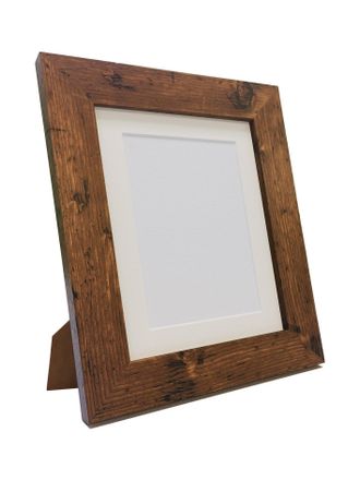 Frames by Post Holz-Bilderrahmen im Vintage-Stil mit Passepartout, holz, Elfenbeinfarben, 24 x 20 Image size 20 x 16 inch (Plastic Glass)