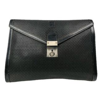 Bally Pre-owned Leather Clutch - - Pre-owned - Damen - Schwarzk - ONE SIZE