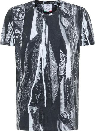 Carlo Colucci Homme, Tops, Multicolore, Taille: XL T-shirt Knitprint