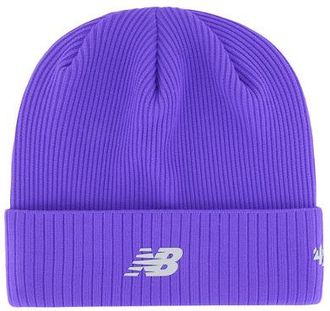 New Balance Unisex 47 Run Knit Hat in Blau, Nylon, Gr&ouml;&szlig;e OSZ