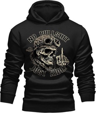 Gasoline Bandit Kapuzensweatshirt Hoodie für Biker Racer Motorradfahrer - Just Ride