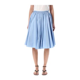 Ami Rock mit Gummizugbund - - Skirts - Damen - Blau - S