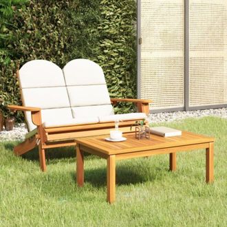 vidaXL Vidaxl - Ensemble de salon de jardin Adirondack 2 pcs bois acacia solide