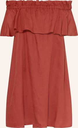 Marc O'Polo Marc Opolo Off-Shoulder-Kleid Mit Volants rot