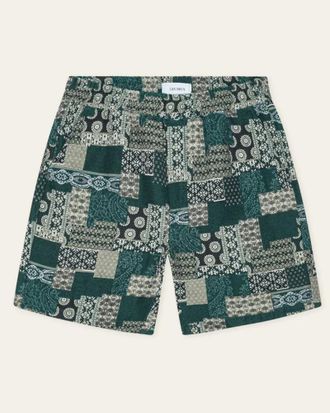 Les Deux Bermudashorts mit Jaquard-Muster aus einem Baumwollgemisch in