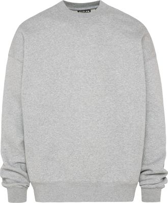 Harlem Soul Herren/Damen Sweatshirt Oversize AD-AM | Langarm Sweatpullover Unisex Grey Melange XXXL