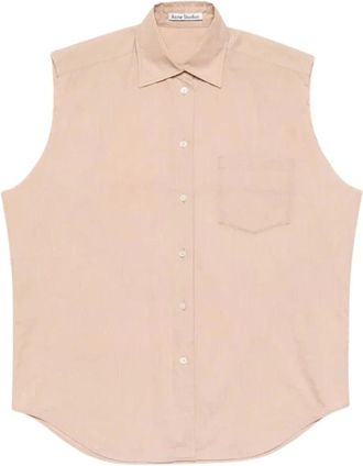 Acne Studios Femme, Blouses et Chemises, Rose, Taille: 38 FR Chemisier en soie sans manches