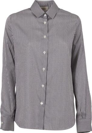 Mazzarelli Femme, Blouses et Chemises, Gris, Taille: 38 FR Camicia a righe Mod. Mari B