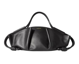 Loewe Medium Black Leather Paseo Bag