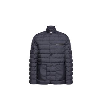 Moncler Moncler Kenai Mid-length Down Jacket, Men, Blue, Size: 0