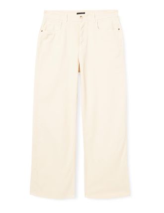 Sisley Sisley Damen Trousers 4ZN5LE00E Jeans, Creamy White Denim 0M5, 28