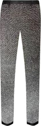 Generic Pantalon de danse disco pour homme - Jambe droite - Brillant - Pantalon de bo&icirc;te de nuit pour homme, gris, XXL