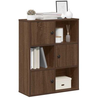 vidaXL Biblioth&egrave;que ch&ecirc;ne marron 60x24x76,5 cm bois ding&eacute;nierie Vidaxl