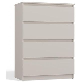 Selsey Kommode Malwa 97 x 70 x 40 cm - Vier Ger&auml;umige Schubladen - Grifflose Front - Robuste Laminierte Spanplatte 16 mm - Kaschmir Design - Ideal f&uuml;r Schlaf