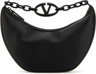 Valentino Garavani Femme, Sacs, Noir, Taille: ONE Size VLogo Moon Small Hobo Bag