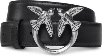 Pinko Pinko, Femme, Accessoires, Noir, Taille: L Ceinture en cuir Love Birds