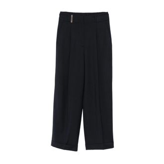 PESERICO Blaue Hose - - Trousers - Damen - Blau - XL