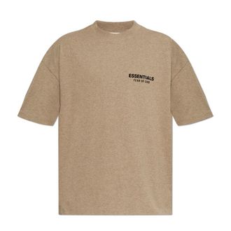 Fear of God unisex, Tops, Beige, Taille: 2XL T-shirt Coupe Classique