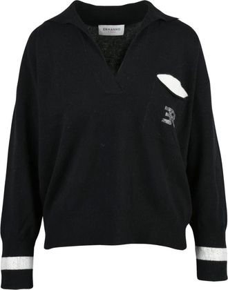 Ermanno Scervino Damen, Oberteile, Schwarzk, SGr&ouml;&szlig;e