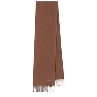 Max Mara Stola mit Monogramm-Stickerei - - Accessories - Damen - Braun - ONE SIZE