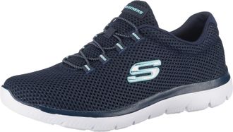 Skechers Damen Summits Lite Sneaker, Marine Light Blau, 41 EU
