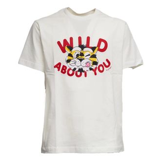 Kenzo Homme, Tops, Blanc, Taille: L Wild Tiger Classic T-shirt