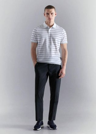 Mango Pantalon slim-fit tissu comfort stretch bleu marine - Homme - 38 - MANGO MAN