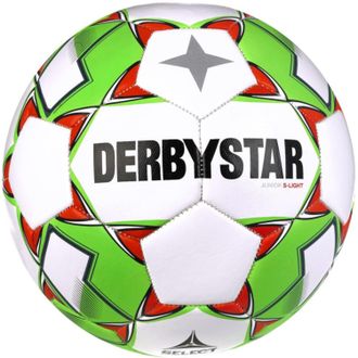 DERBYSTAR Unisex - Erwachsene Fußball Junior S-Light V23 Größe 3, Weiss grün, 3
