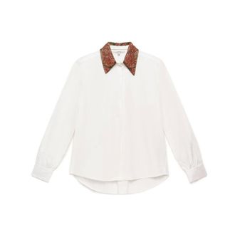 Maliparmi Maliparmi, Femme, Blouses et Chemises, Blanc, Taille: 44 FR Blossom Embroidery Shirt
