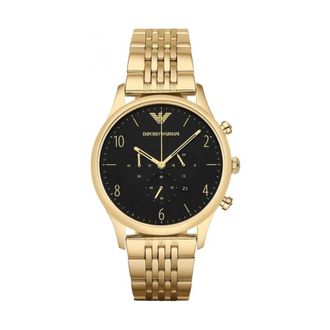 Emporio Armani Klassische Chronograph-Uhr - - Accessories - Herren - Gelb - ONE SIZE