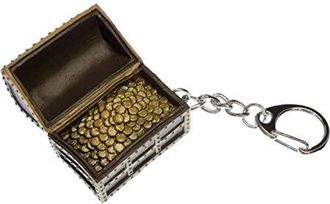 Miniblings coffre au trésor Porte-clé Porte-clés trésor boîte de coffre au trésor poitrine - bijoux à la mode main I I Pendentif trousseau de clés Porte-clef