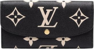 Louis Vuitton Portefeuille Emilie Pre-owned - Femme - Pre-owned - Noir - Taille: ONE Size