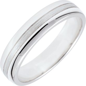 Edenly Trauring Star - Kleines Modell - mit gebürsteter Goldbeschichtung