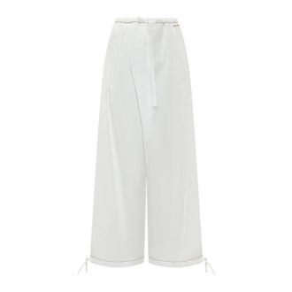 Marni Drapierende Wide-Leg-Hose - - Trousers - Damen - Wei&szlig; - S