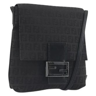 Fendi Pre-owned Zucchino Canvas Shoulder Bag - - Pre-owned - Damen - Schwarzk - ONE SIZE