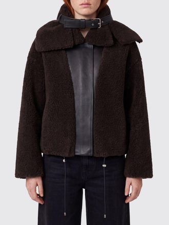 Sportmax Kurze Jacke aus Kunstpelz mit Kordelzug und Relaxed Fit