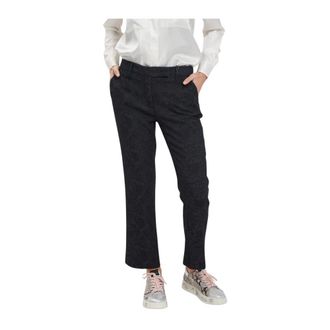 Via Masini 80 Stylische Hose - - Trousers - Damen - Blau - 2XL