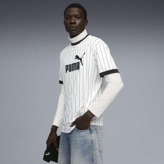 Puma Essentials Gestreiftes Trikot Herren, Accessoires, Wei&szlig;, XXL