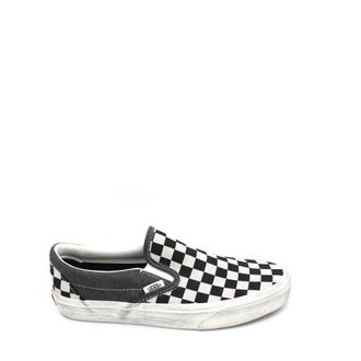 Vans Homme, Chaussures, Multicolore, Taille: 38 1/2 EU Chaussure Slip-On en Toile Élastique Semelle en Caoutchouc