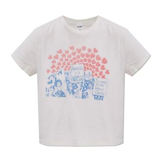 Re/Done Femme, Tops, Blanc, Taille: 40 FR T-shirt imprim&eacute;