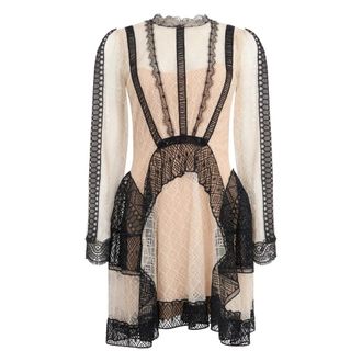 Alberta Ferretti Femme, Robes, Multicolore, Taille: 38 FR Robe en Dentelle &Eacute;l&eacute;gante