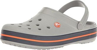 Crocs Unisexe Adulte Crocband Clog Sabots, Light Grey/Navy, 36/37 EU