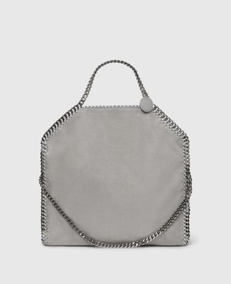 Stella McCartney Falabella Fold-Over Tote Bag, Woman, Grey